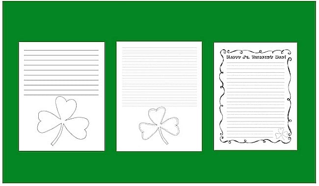15 Free St. Patrick's Day Notebooking Pages