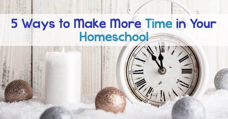 5 Ways to Make More Time in Your Homeschool Day
