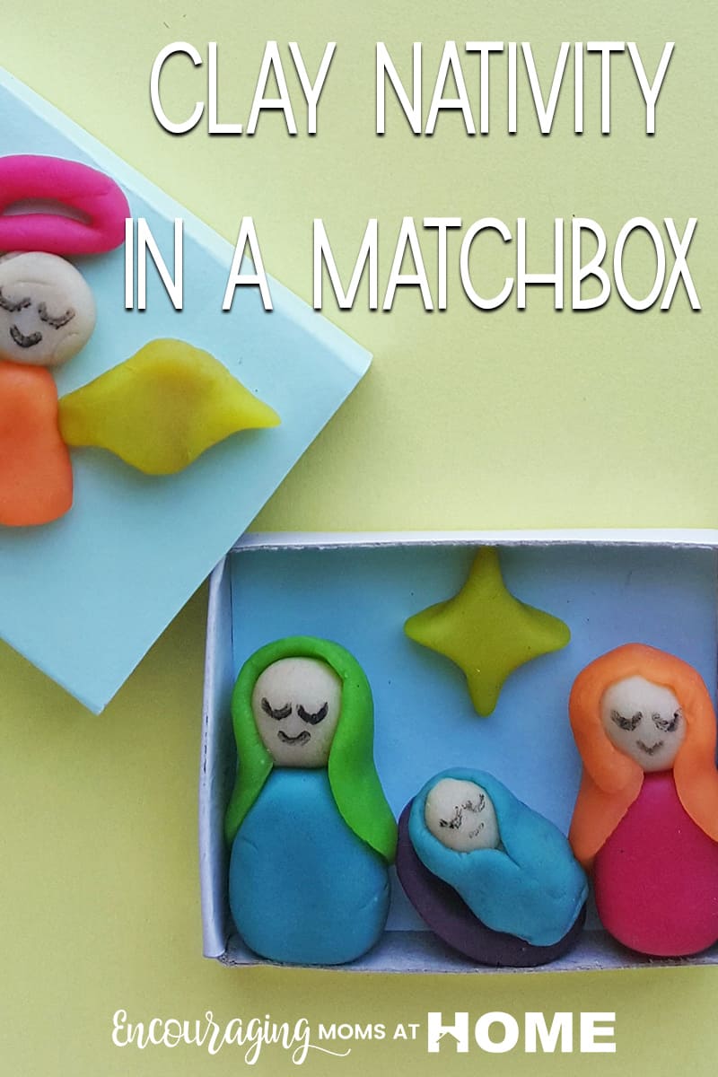 Clay Nativity in a Matchbox Christmas Craft for Kids