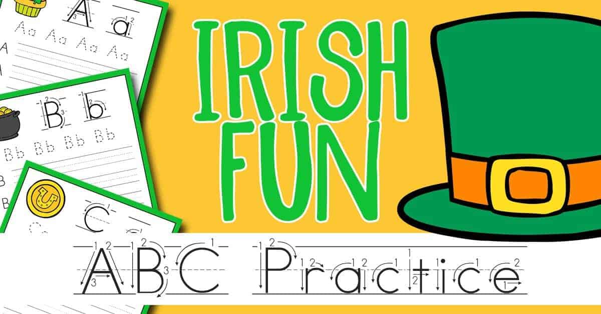 Free Printable Alphabet Activities for Preschoolers on St Patricks Day