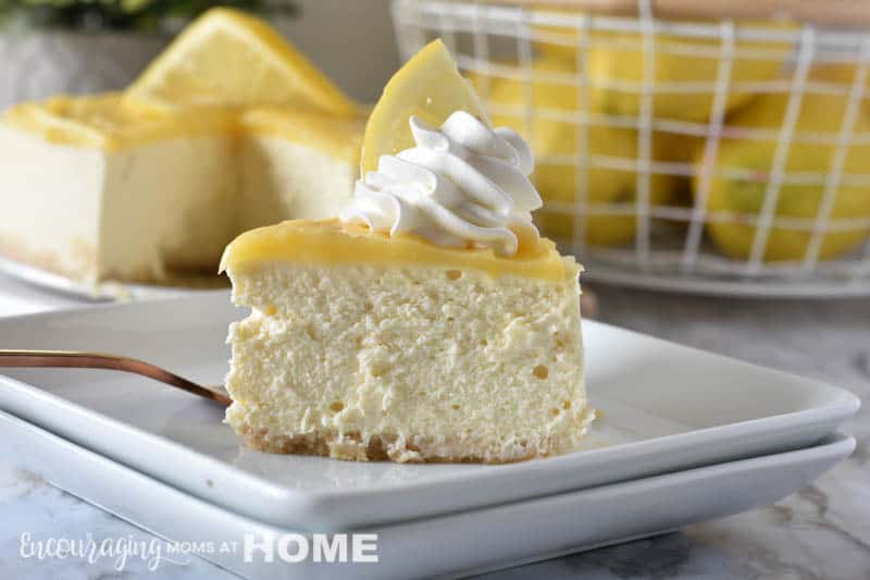 Incredible Instant Pot Lemon Cheesecake with Lemon Curd Topping